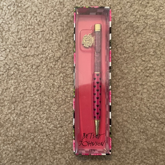 Accessories | Betsy Johnson Pen With Black Hearts Limited Editionthe ...